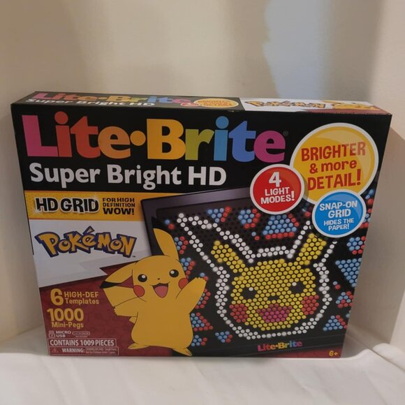 Toys | New Lite Brite Super Bright Hd Pokemon Edition Creative Retro ...